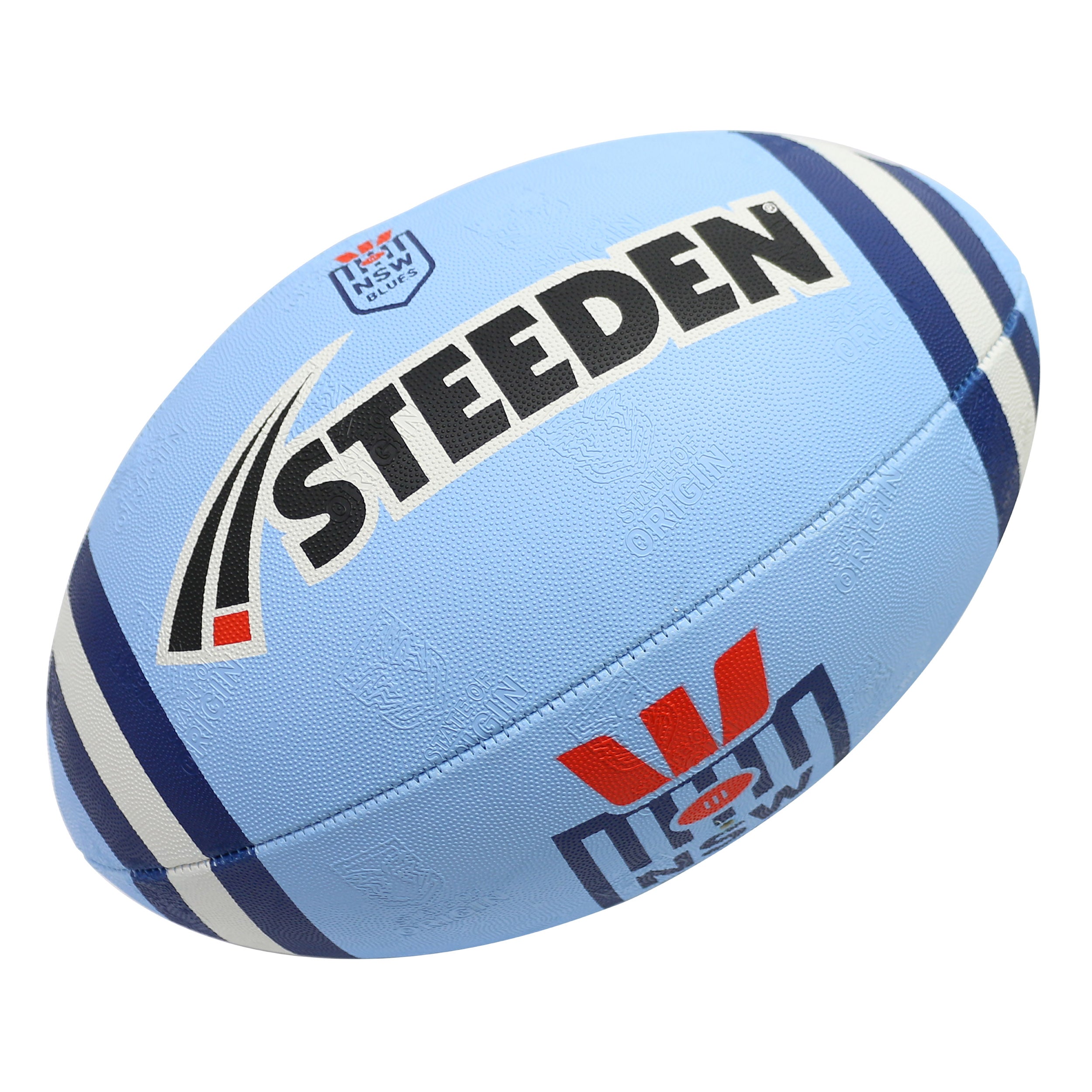 Steeden State of Origin NSW Blues Rugby League Ball - 11 Inch ...