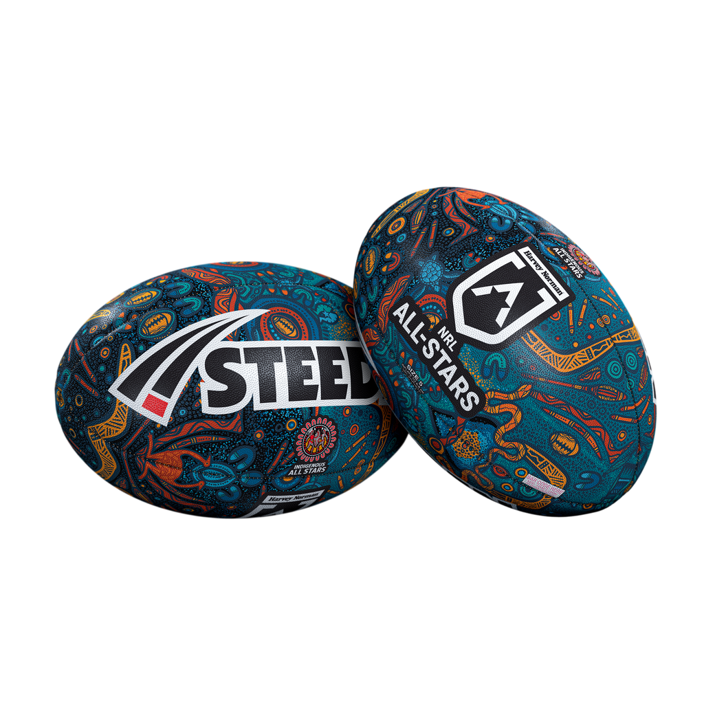 Steeden Indigenous All Stars Supporter Rugby League Ball – SportsPower ...