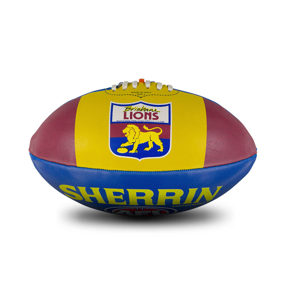 Sherrin AFL All Surface 1st 18 Football - Brisbane Lions – SportsPower ...