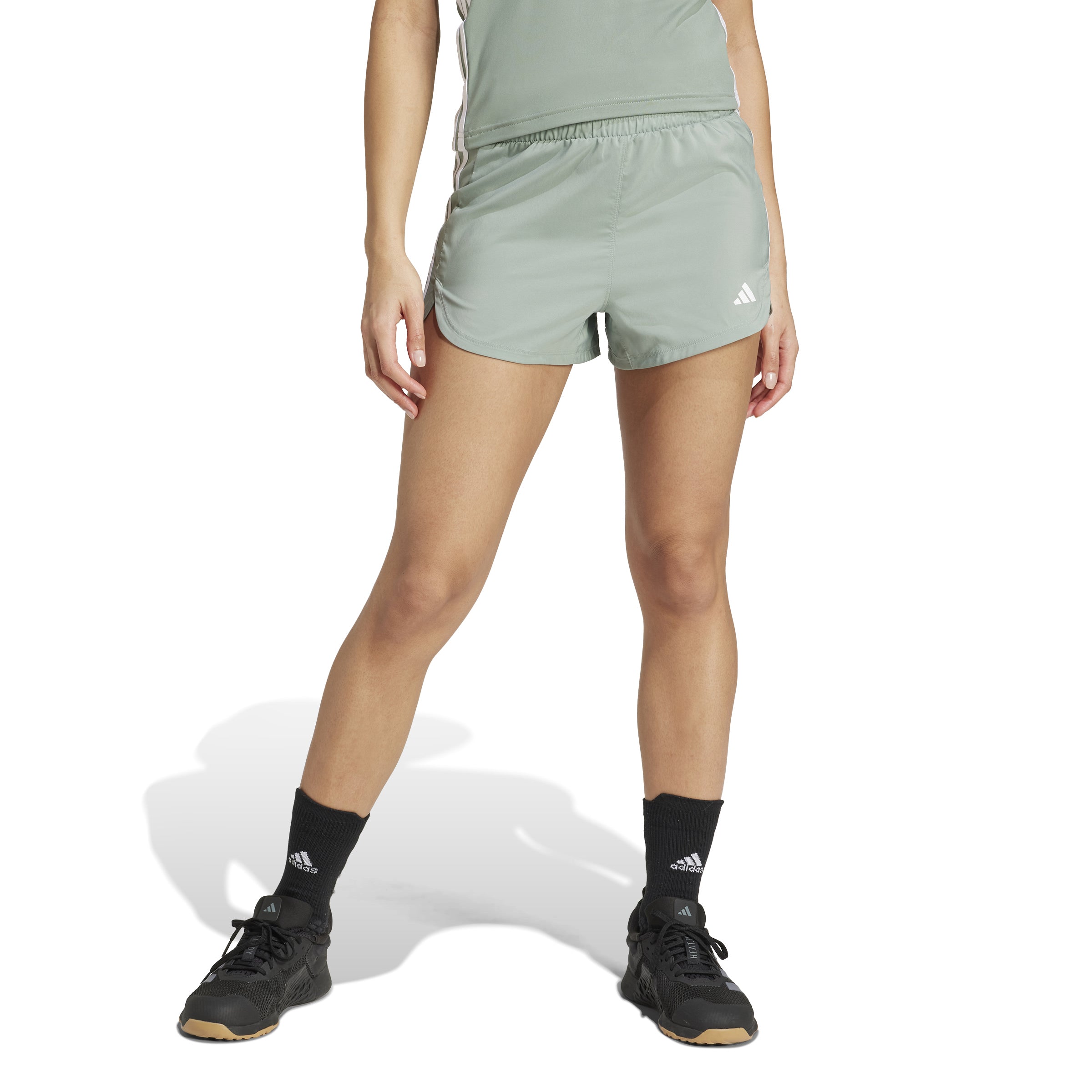 adidas Pacer Training 3 Inch Woven High-Rise Womens Shorts ...