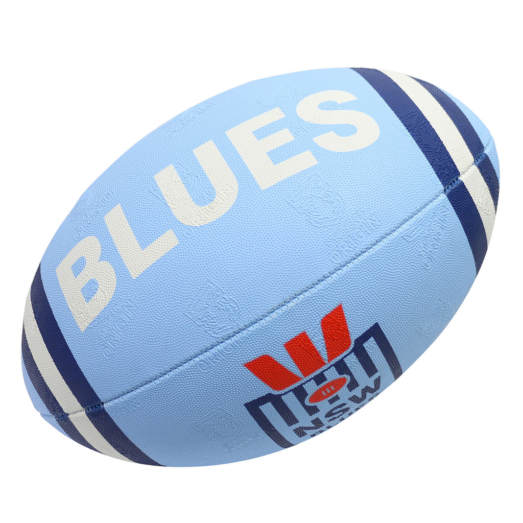 Steeden State of Origin Blues Rugby League Ball - 11 Inch – SportsPower ...