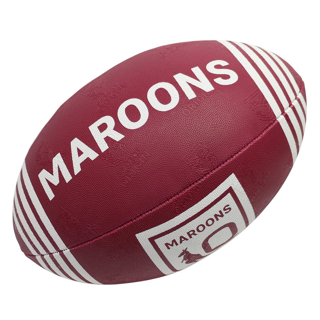 Steeden State of Origin Maroons Rugby League Ball - 11 Inch ...