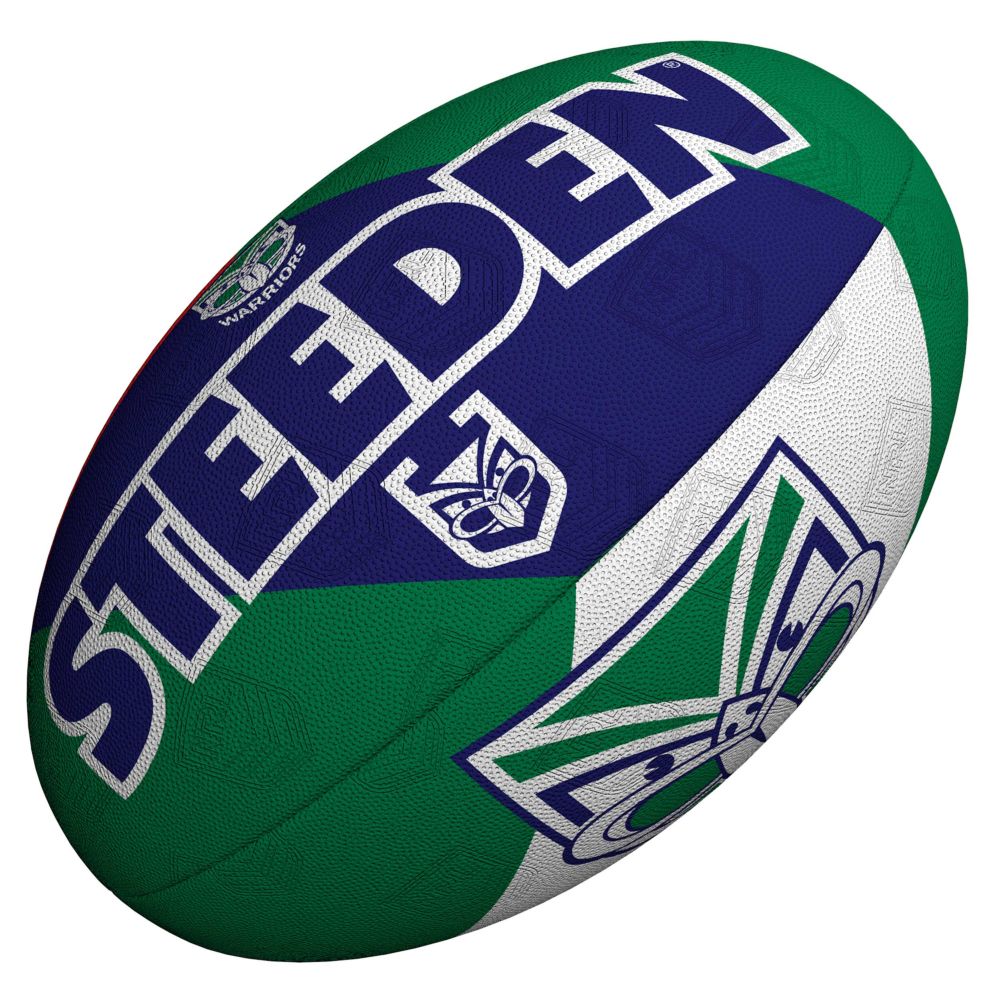 Steeden NRL Warriors Team Supporter Rugby League Balls - Size 5 ...